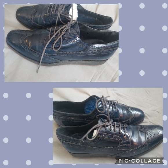 Prada | Shoes | Prada Deep Blue Platform Wingtip Brogue Oxfords | Poshmark